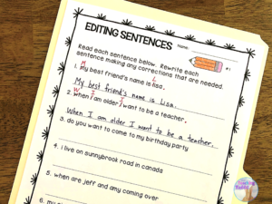 Editing Sentences and Paragraphs | The Teaching Rabbit