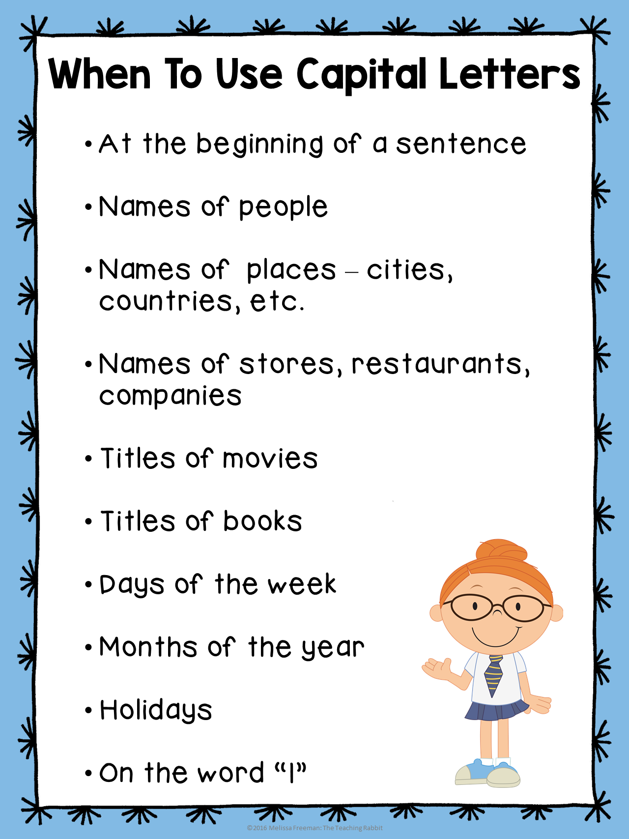 Editing sentences capital letters The Teaching Rabbit Editing sentences capital letters The Teaching Rabbit