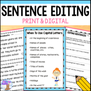 Editing Sentences and Paragraphs | The Teaching Rabbit