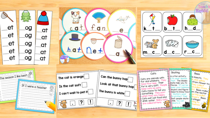 Literacy Centers for First Grade | The Teaching Rabbit