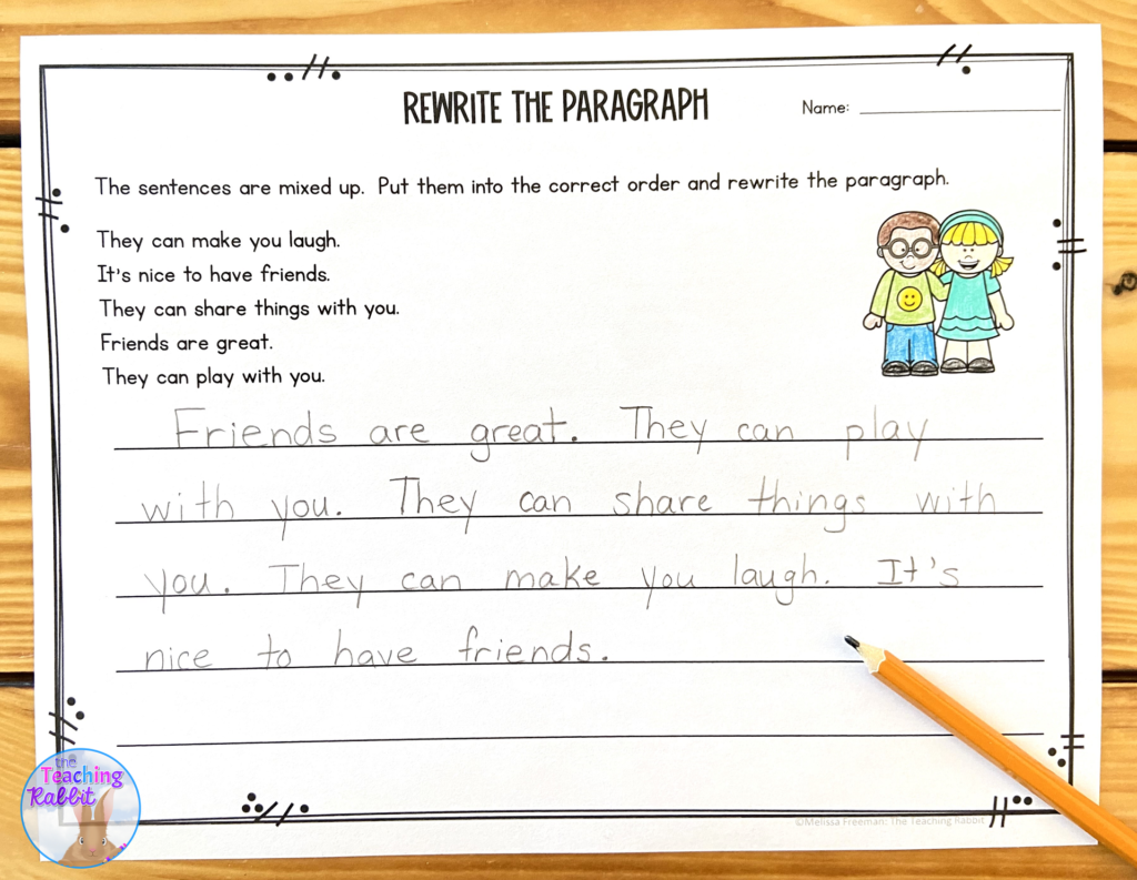 Paragraph Writing for Beginners | The Teaching Rabbit