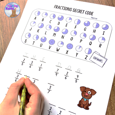 Fractions Activities for Elementary Students by The Teaching Rabbit