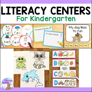5 Literacy Centers for Kindergarten | The Teaching Rabbit