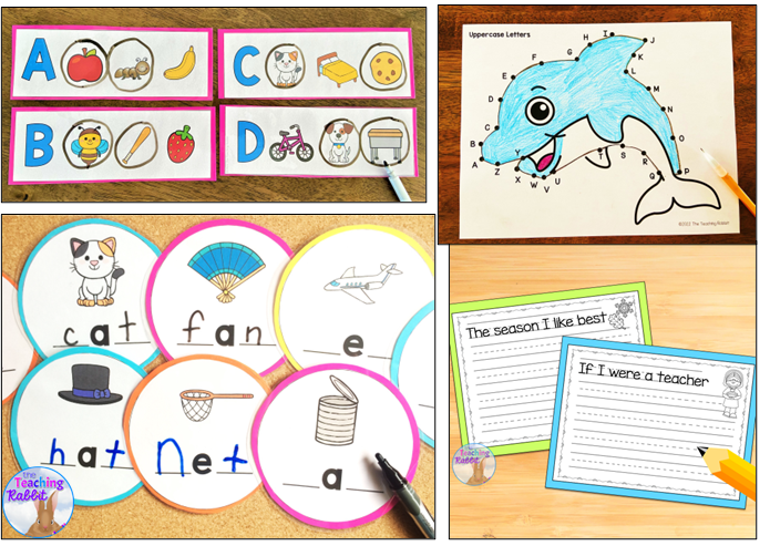 5 Literacy Centers for Kindergarten | The Teaching Rabbit