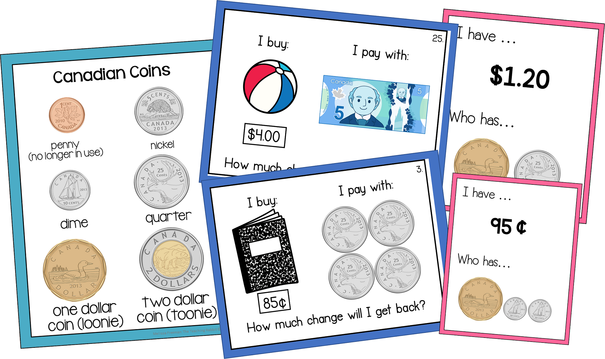 Canadian Coins Worksheet