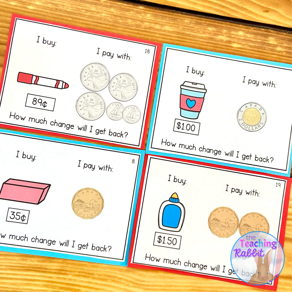 Activities for Teaching Canadian Money | The Teaching Rabbit