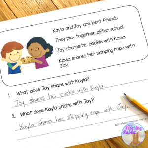 Reading Comprehension Passages | The Teaching Rabbit