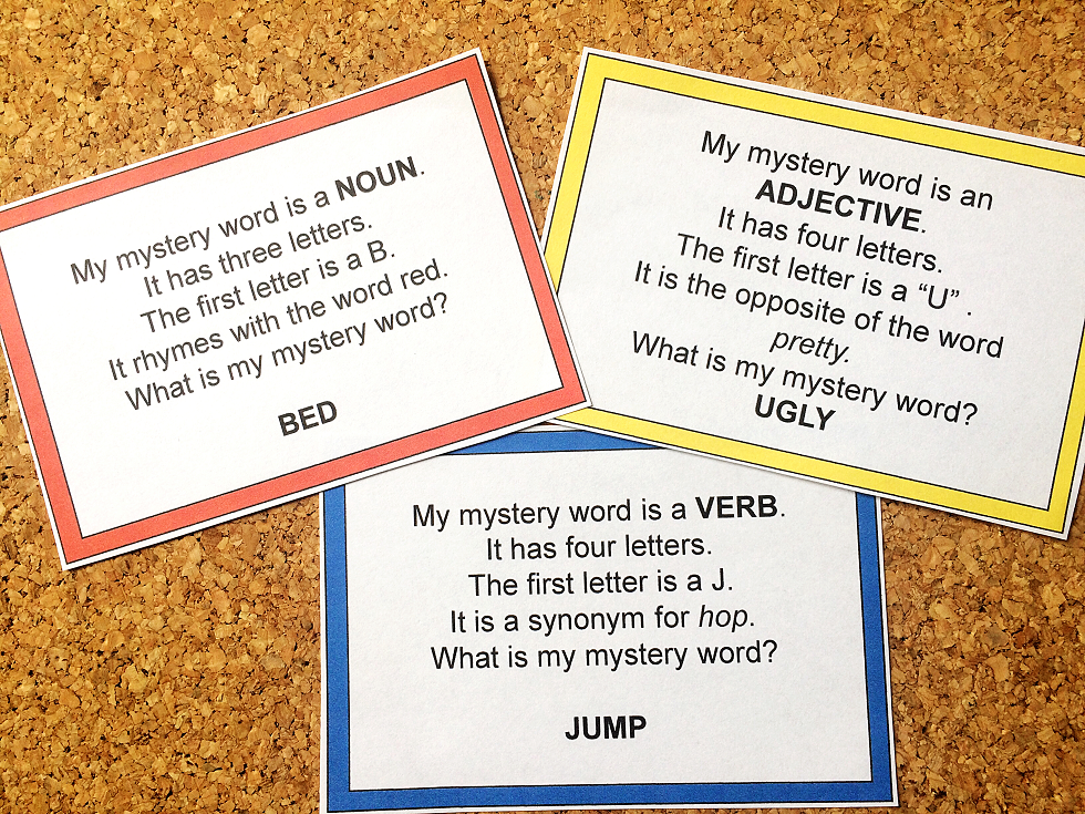 Teaching the Parts of Speech | The Teaching Rabbit